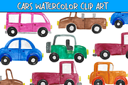Cars Auto Watercolor Clipart, an Object Graphic by NaliaArt