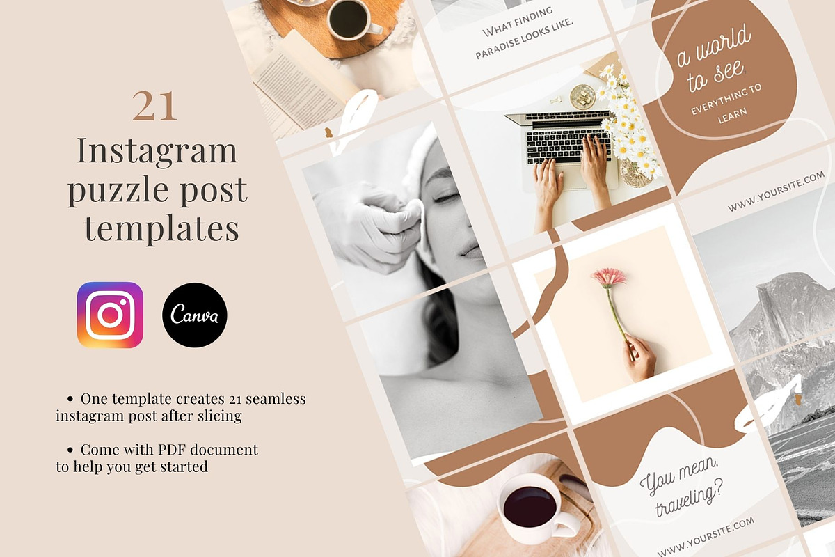 Canva branding kit Social media pack, a Social Media Template by Red Ink