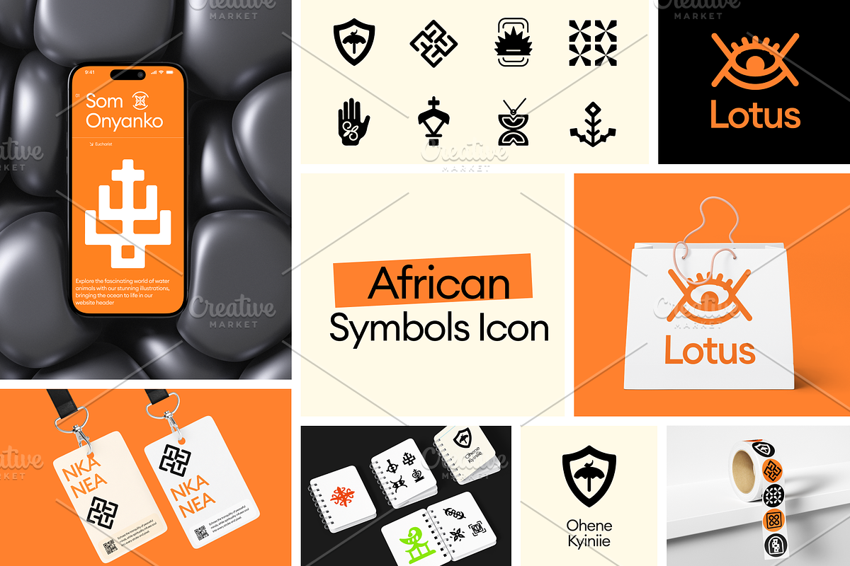 African Symbols Icons
