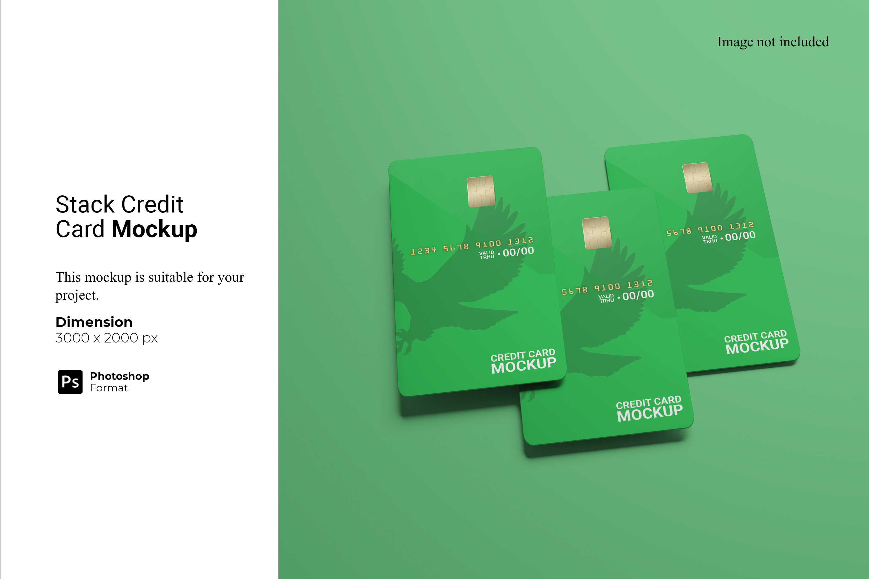 Stack Credit Card Mockup, a Product Mockup by ianmikraz