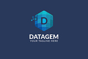 Datagem Logo, a Branding & Logo Template by Birka Studio