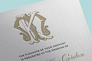 KM Monogram MK Monogram, an Illustration by Shuler Studio