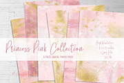Princess Pink Digital Paper Pack, a Wallpaper Graphic by EllowDee
