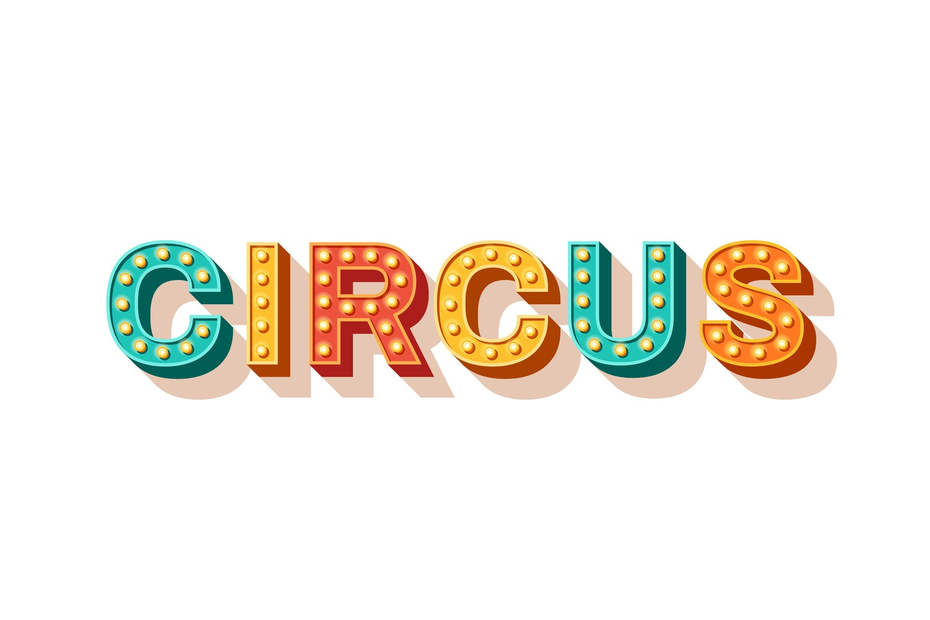 Circus typography design, a Texture Graphic by kotoffei | Creative Market