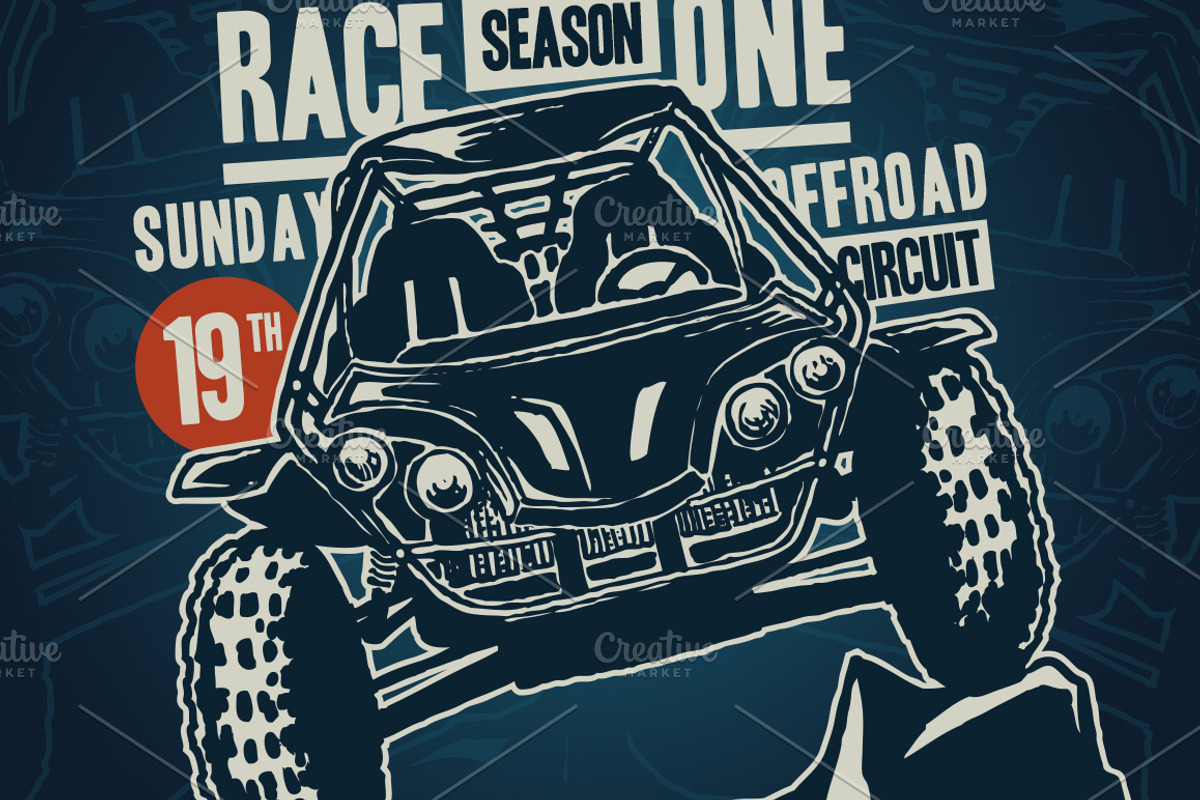 Buggy Racing Offroad, an Illustration by TSV Art Collective