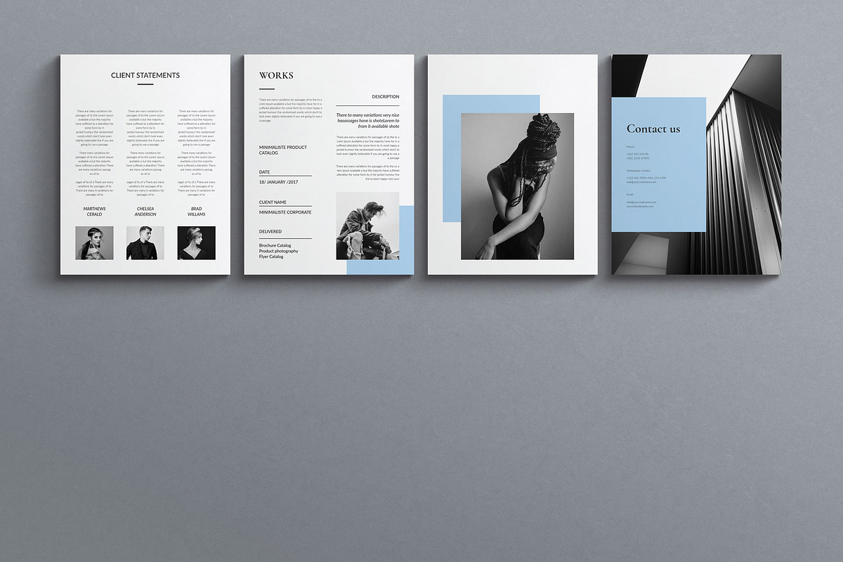 Portfolio Brochure Template, a Brochure Template by TemplatesForest