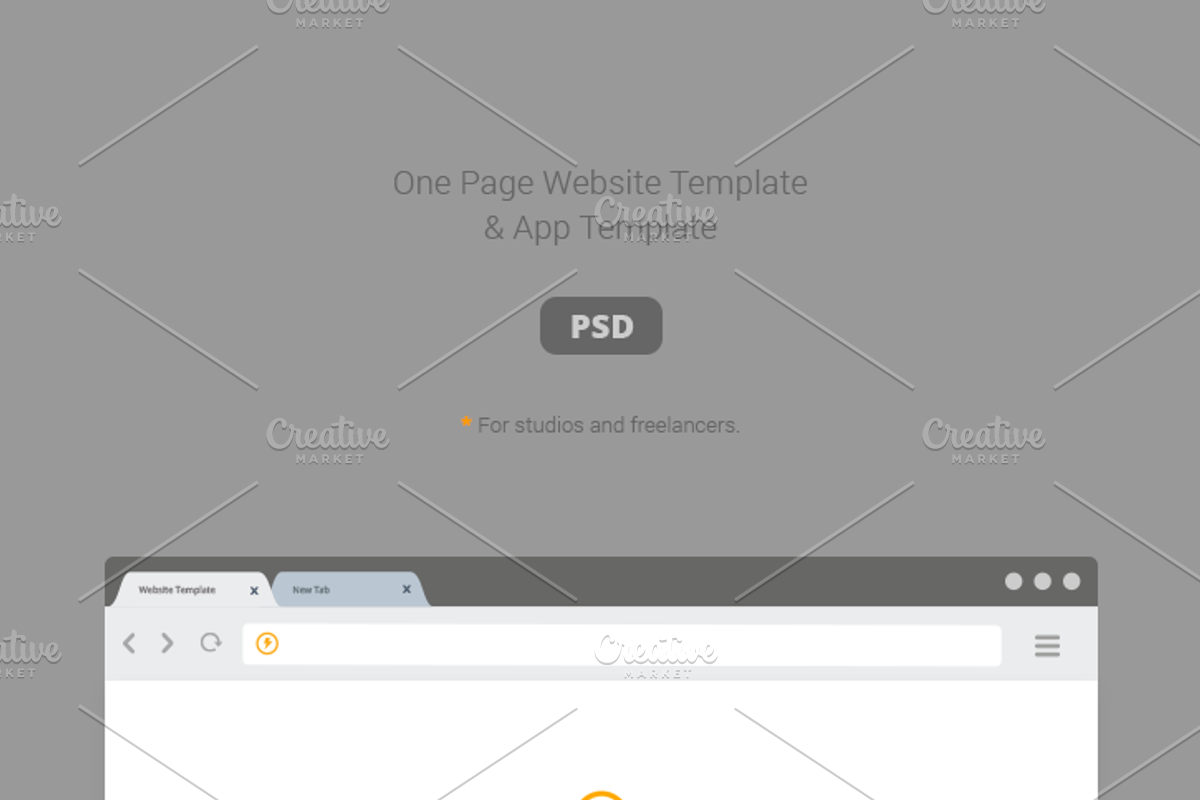 Spark - Website & App Template PSD, an App Template by Rob Designs