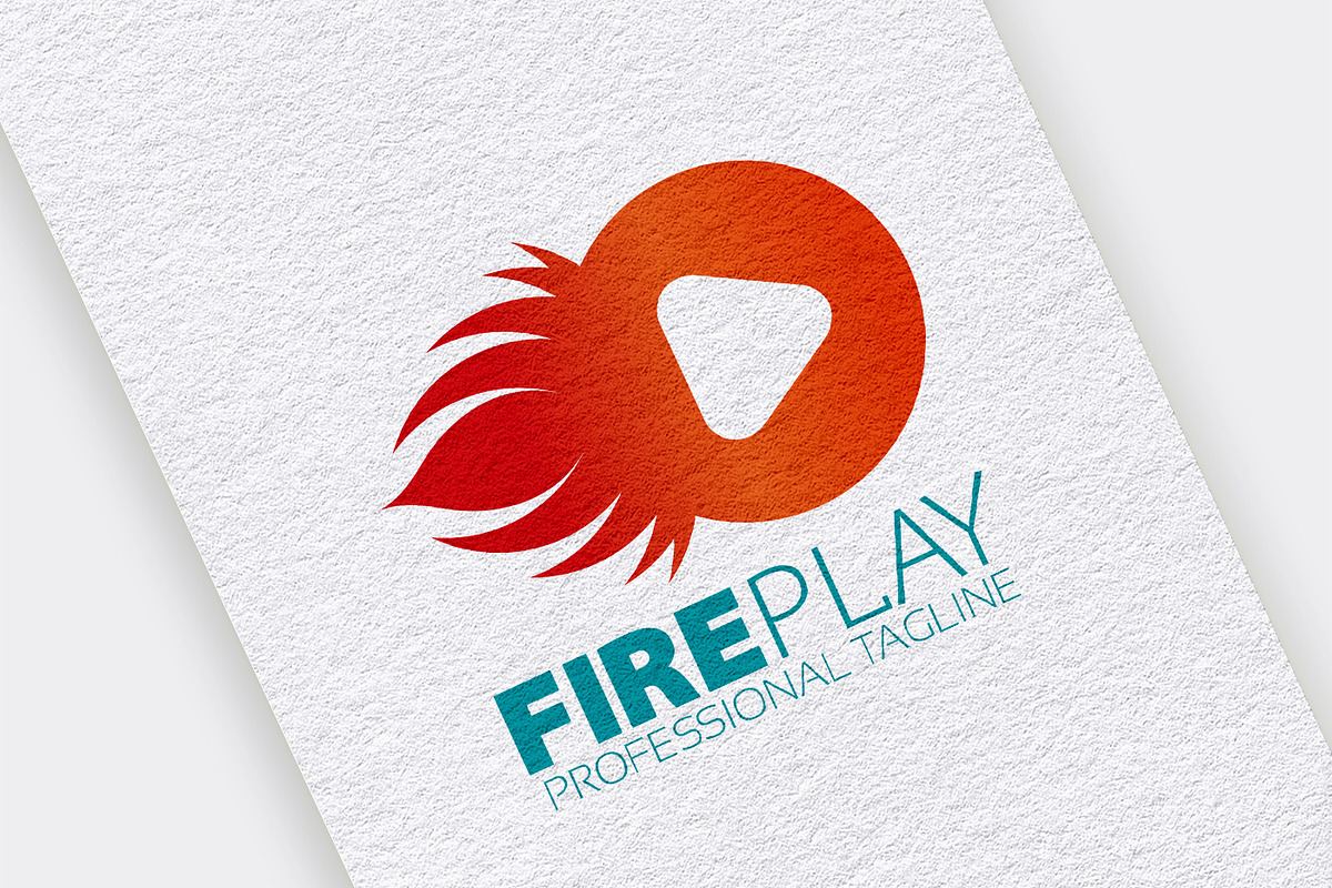 Fire Play Logo, a Branding & Logo Template by essegraphic