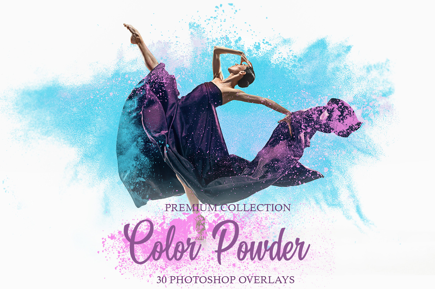 Color Powder Photoshop Overlays, a Plug-in Add-On by FixThePhoto