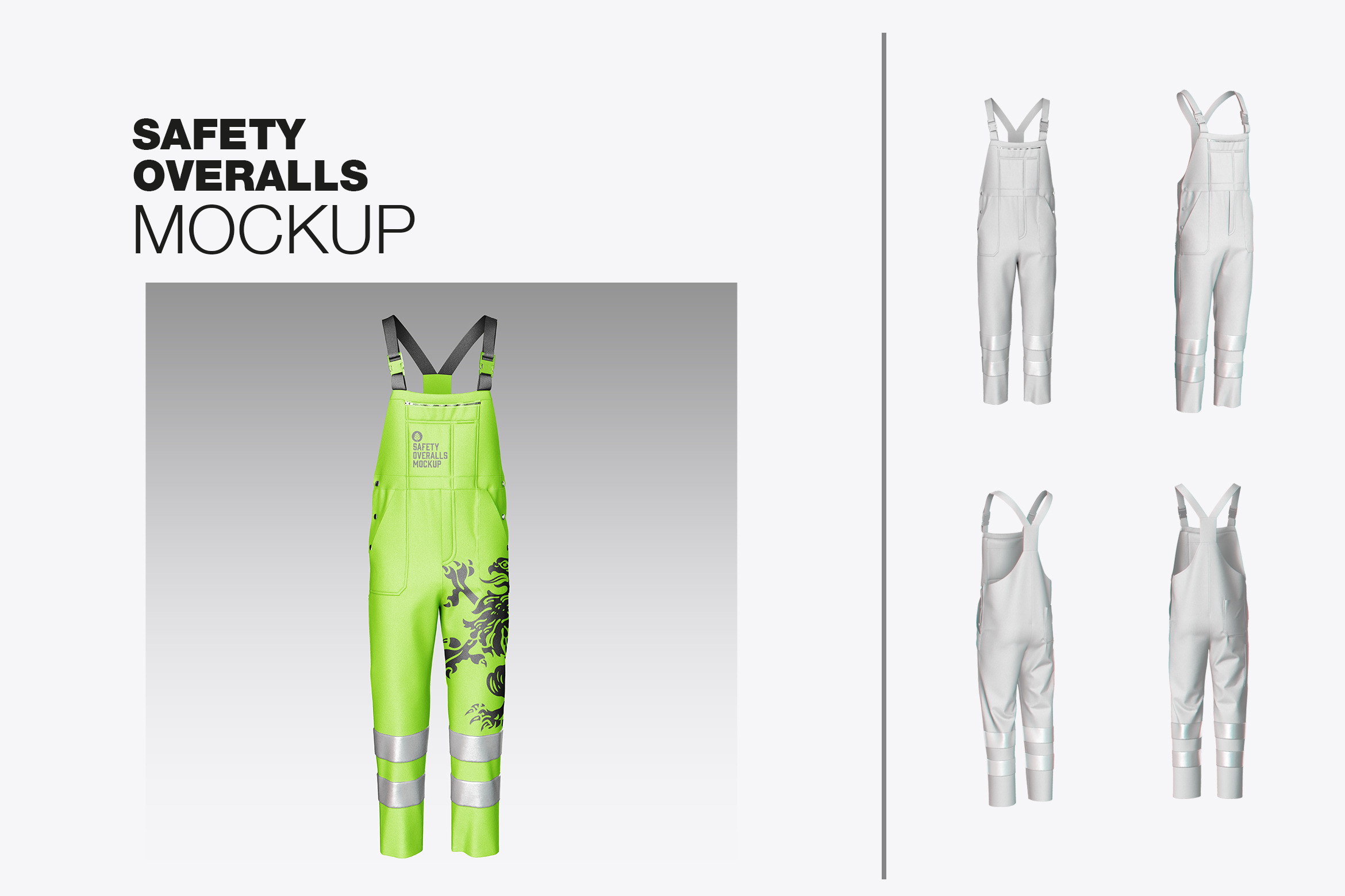 Work Overalls Mockup, a Product Mockup by OneVectorStock