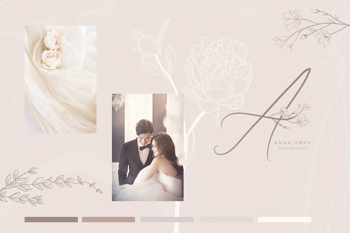 Flowered Monogram & Logo Collection, a Branding & Logo Template by Olya ...