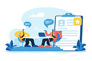 Job interview concept vector, a Person Illustration by Visual Generation