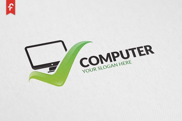Computer Logo, a Branding & Logo Template by ft.studio