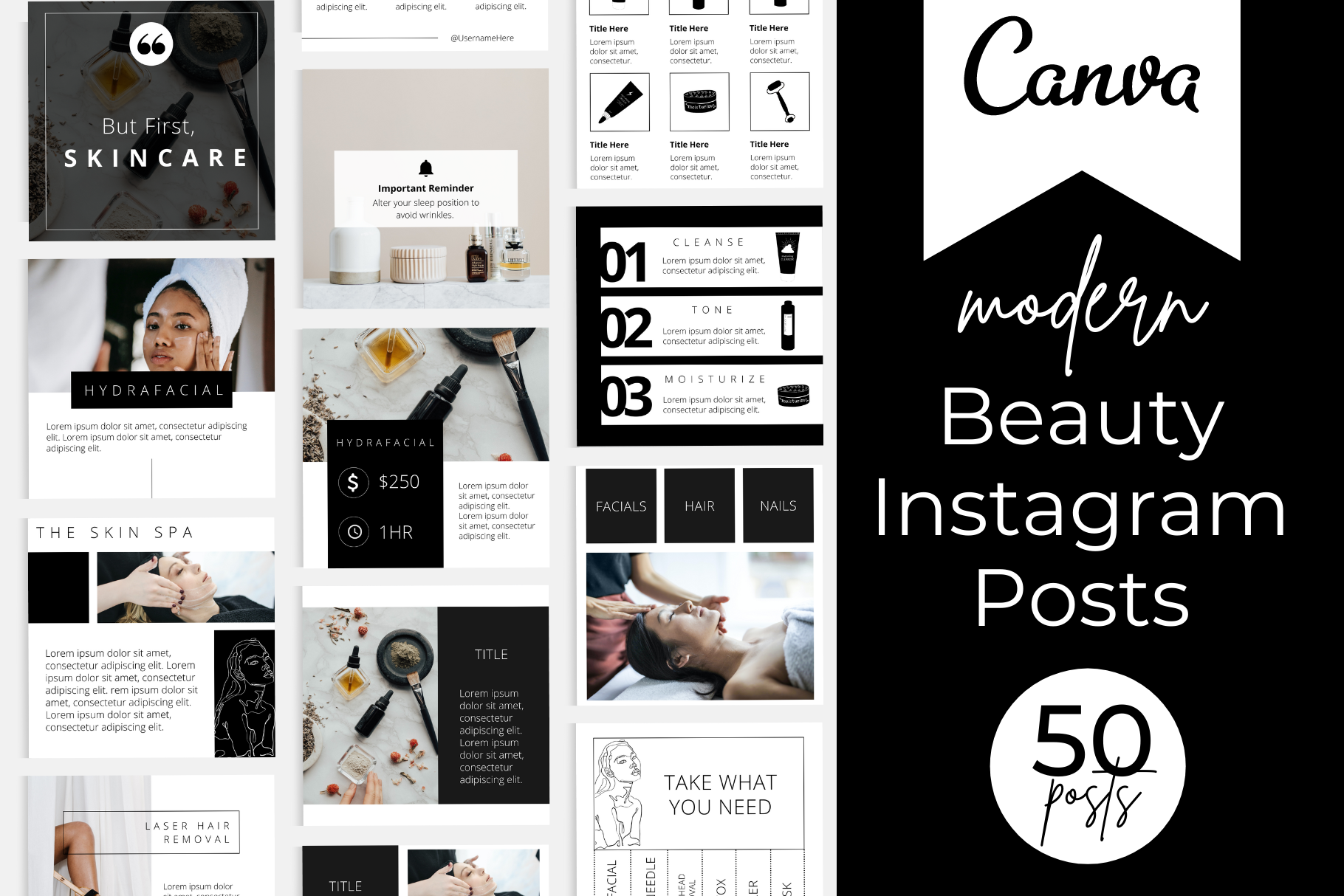 Beauty Themed Instagram Posts | Creative Market