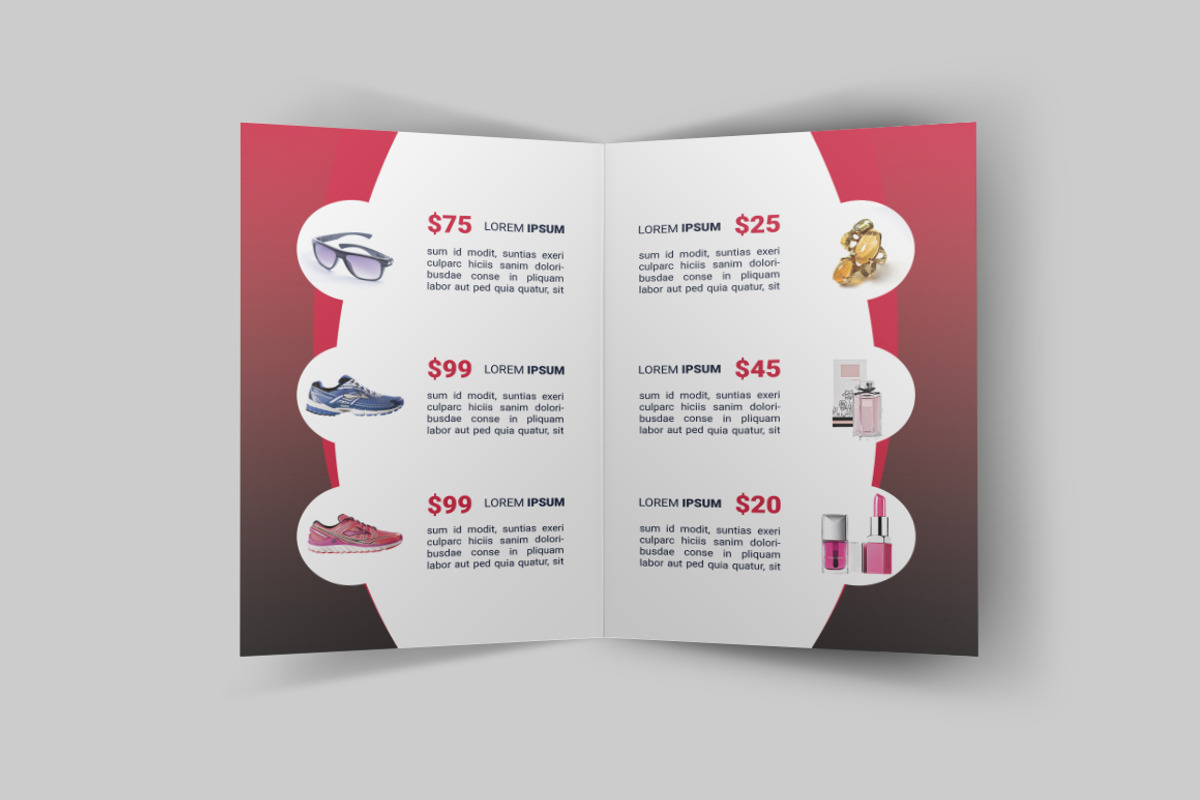 Products Promotion Bi-Fold Brochure, a Brochure Template by Creatricks