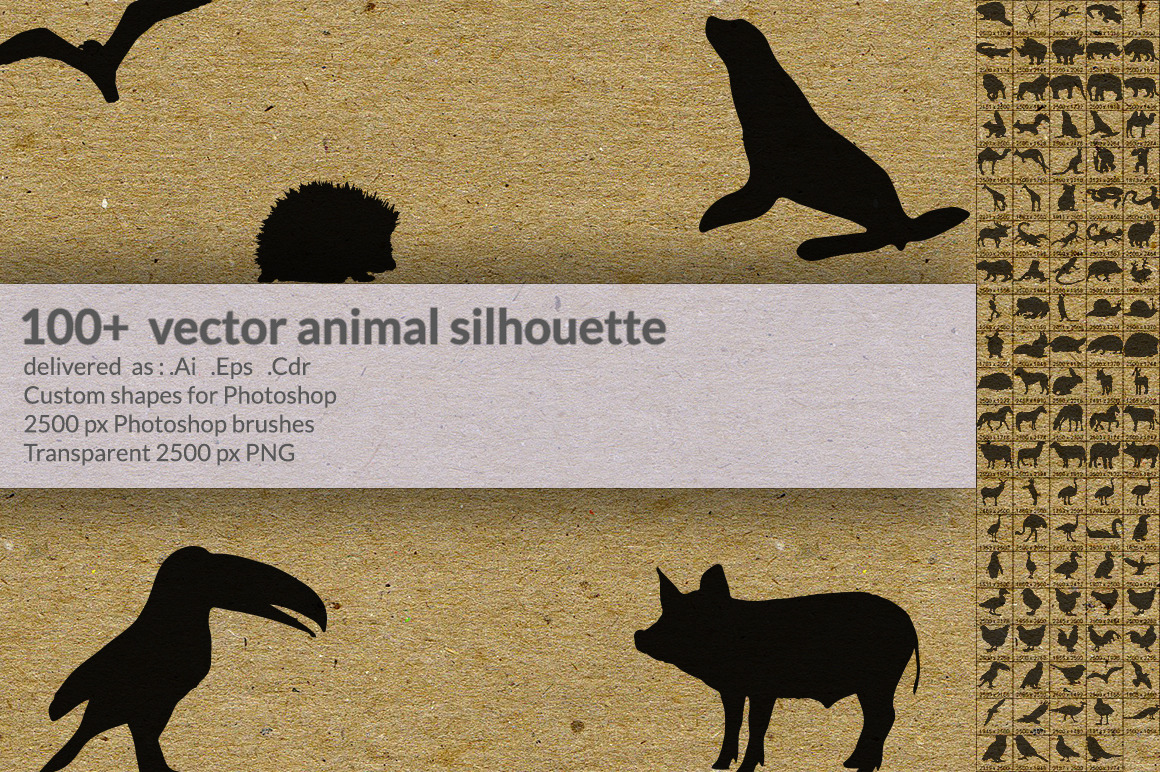 100+ vector animal silhouette, an Object Graphic by DesignThor ...