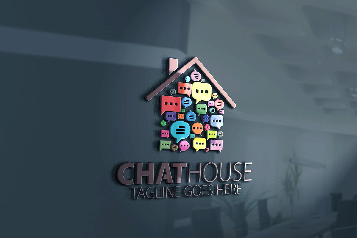 Chat House Logo, a Branding & Logo Template by essegraphic
