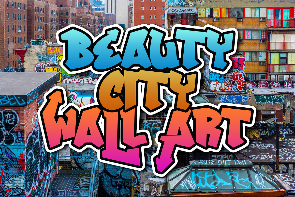 Funky Star - Graffiti Font, a Font by Arendxstudio