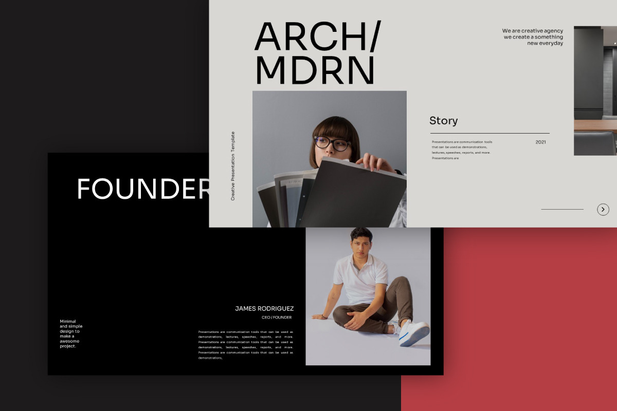 Arch Modern Architecture Powerpoint, a Presentation Template by ...