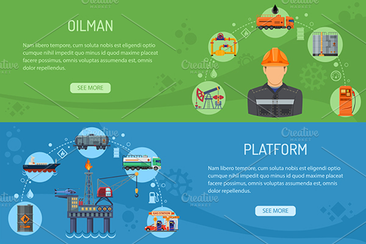 Oil Industry, a Technology Illustration by TAlex