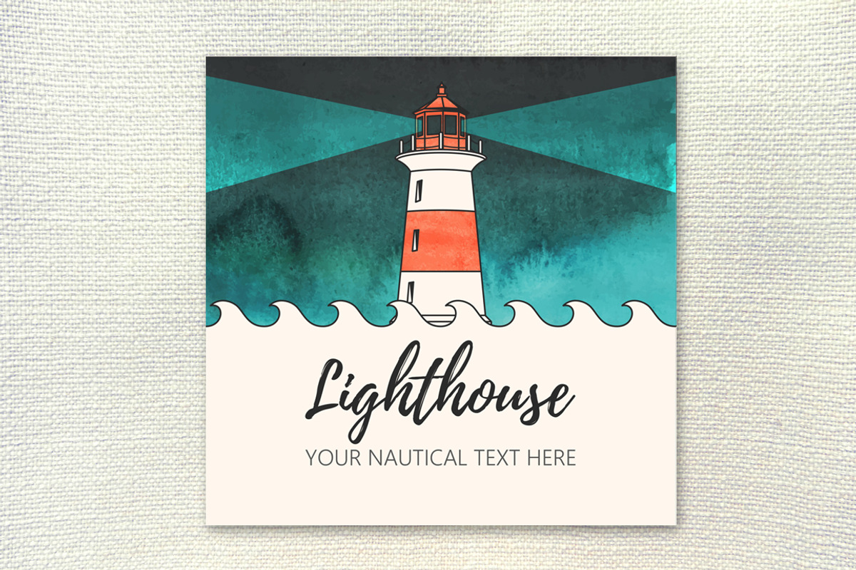 Nautical Cards Templates, a Card Template by GreyLilac
