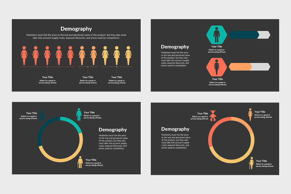 Demography Diagrams Template, a Presentation Template by slidequest