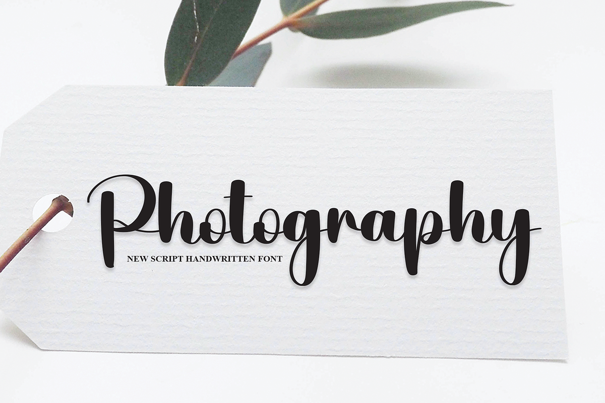 Photography | Script Font, a Script Font by Scratchones | Creative Market