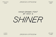 Shiner Hand Drawn Font, a Font by nickqtx