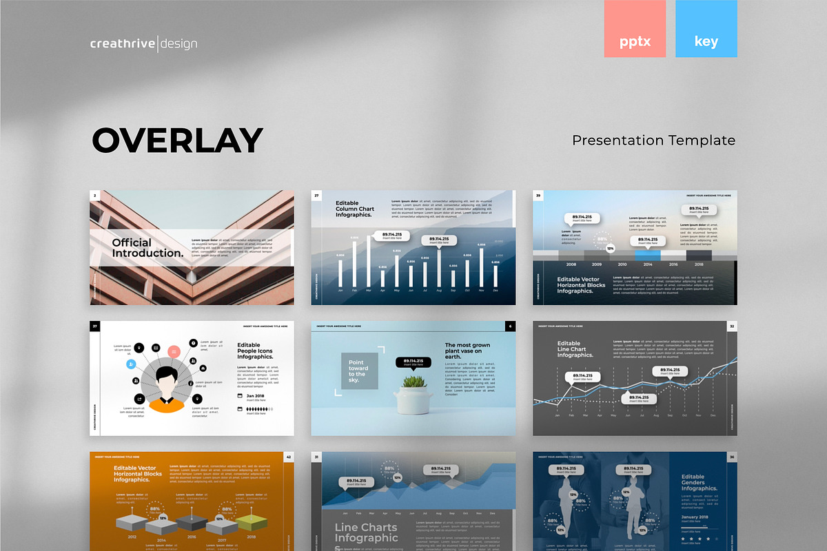 Overlay PowerPoint Template | Creative Market