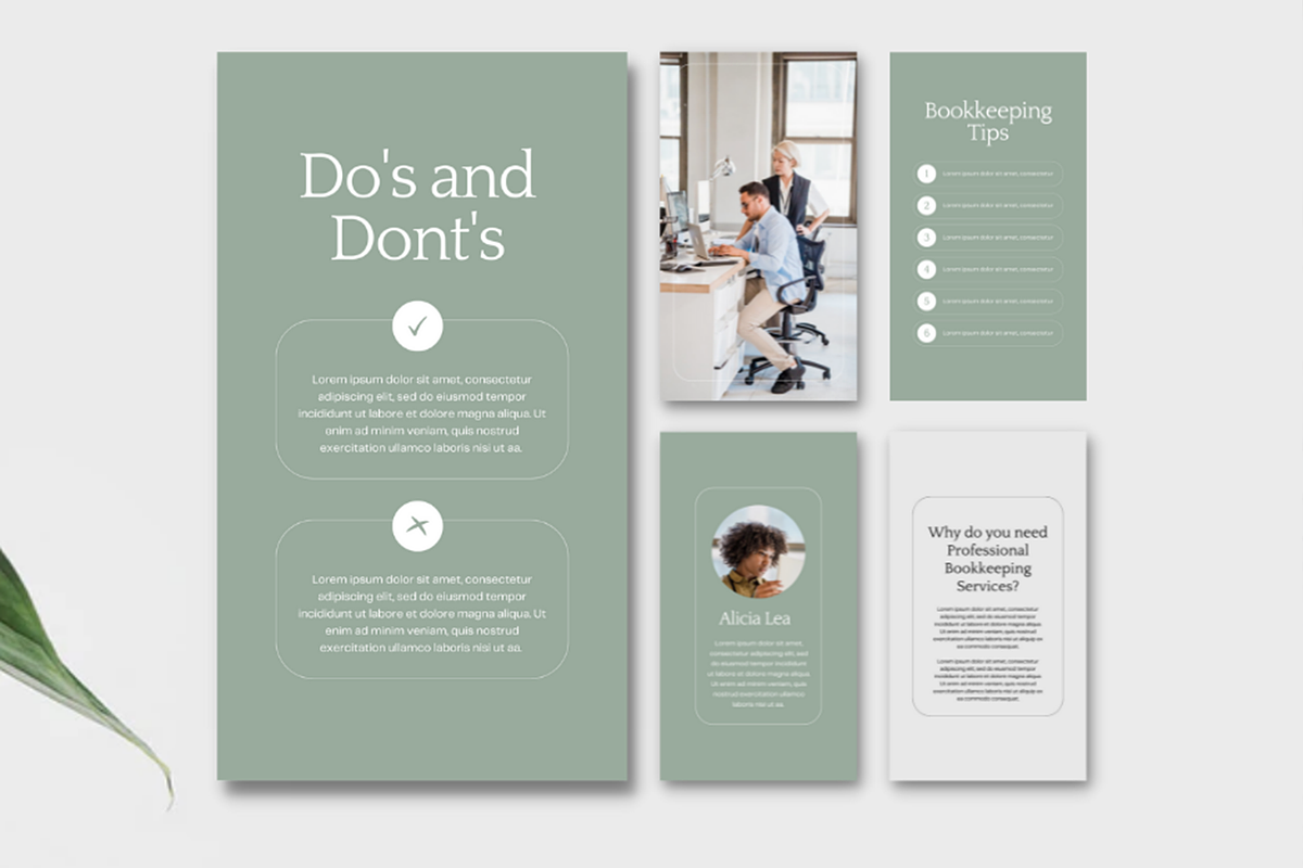 Bookkeeping Story Social Template