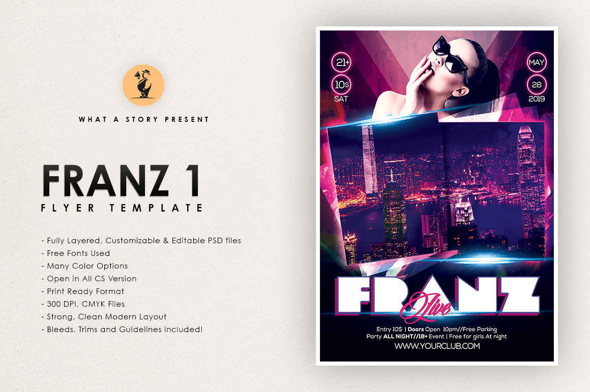 Franz 1, a Flyer Template by What a Story