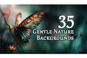 35 Gentle Nature Backgrounds, a Wallpaper Graphic by BazziBa♥