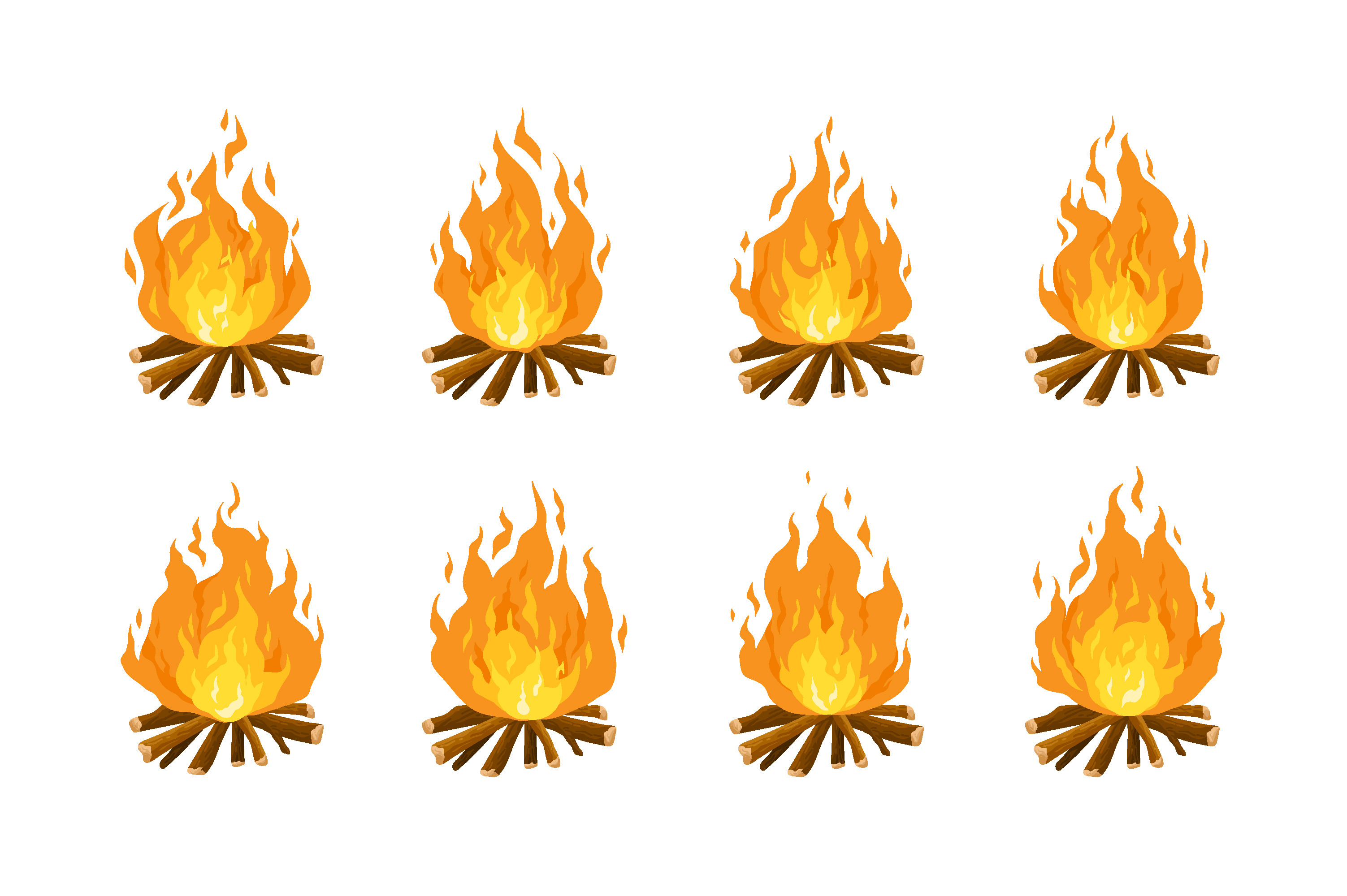 Bonfire animation sprites, a Decorative Illustration by Good Studio