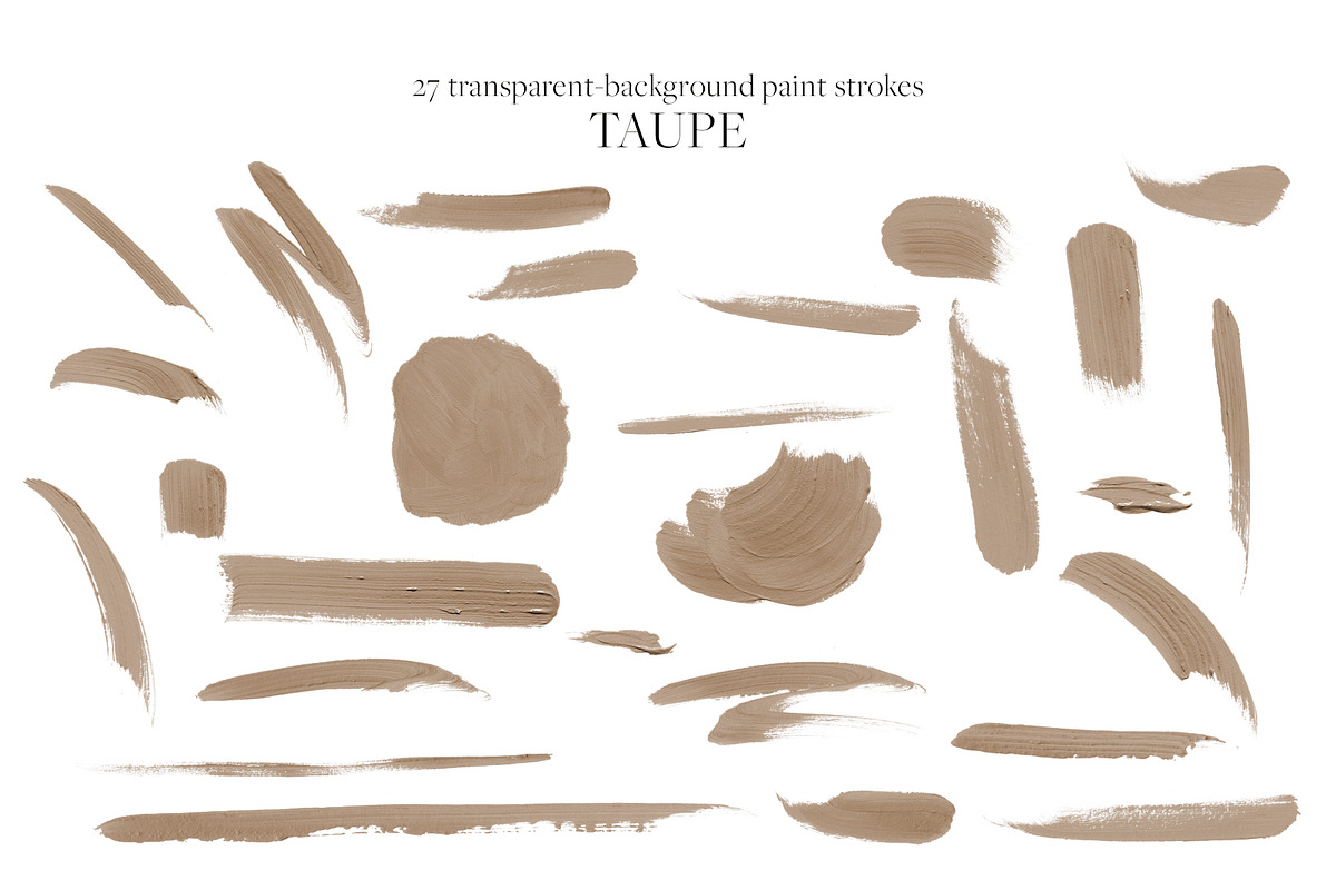 High Resolution Paint Brush Strokes, an Object Graphic by Touch and Form