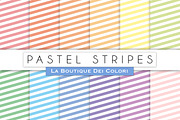 Pastel Candy Stripes Digital Paper | Graphic Patterns ~ Creative Market