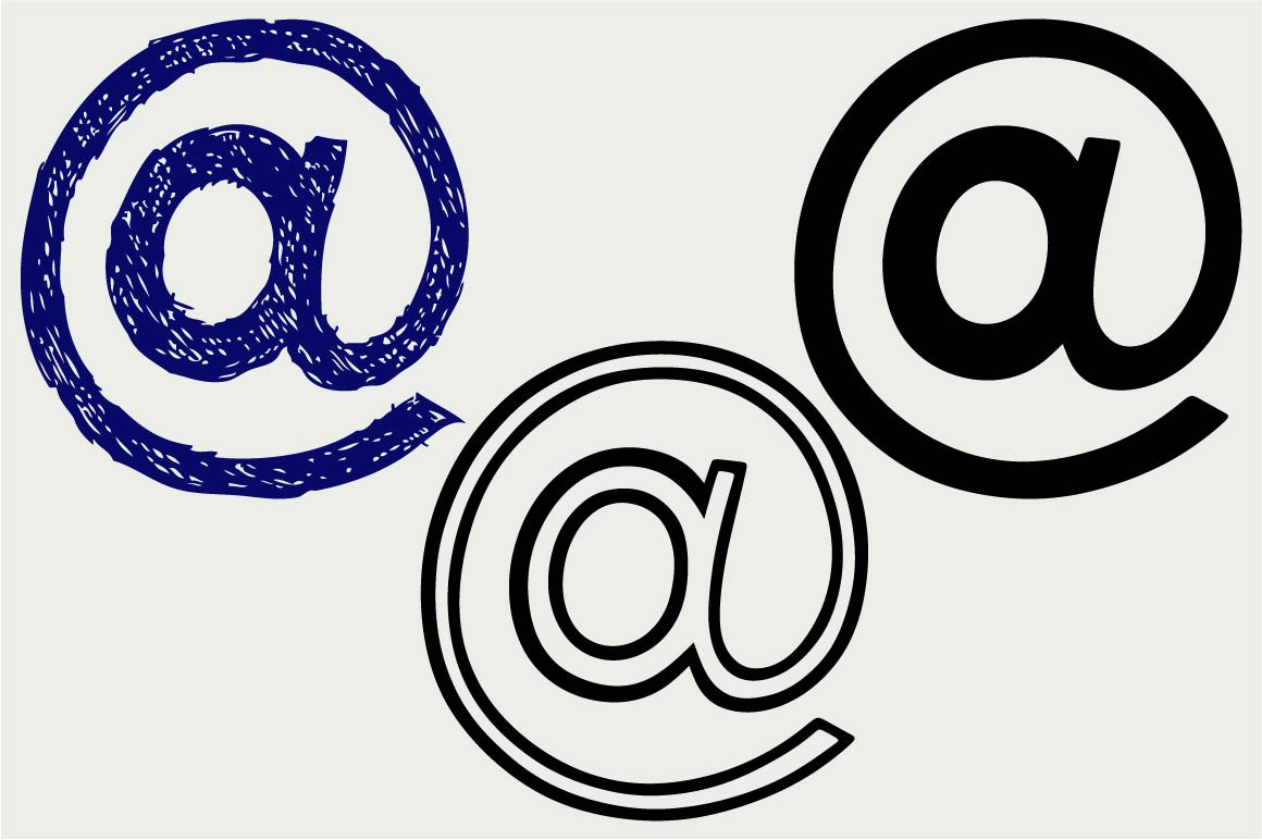 Contact icons email SVG, an Icon by LineworkStock