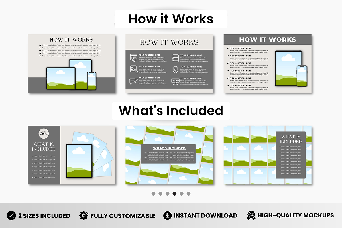 Printables Canva Mockup Templates