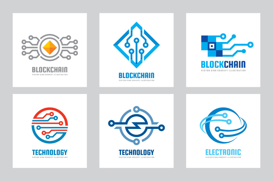 Computer Technology Vector Logo Set, a Branding & Logo Template by ...