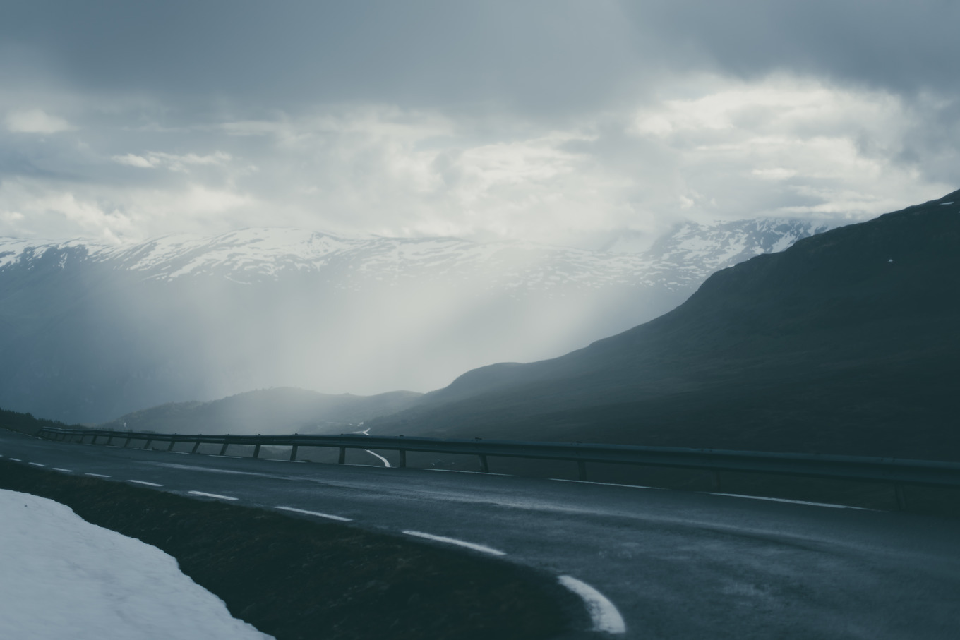 Mountain Road in the Clouds, a Transportation Photo by PhotoMarket