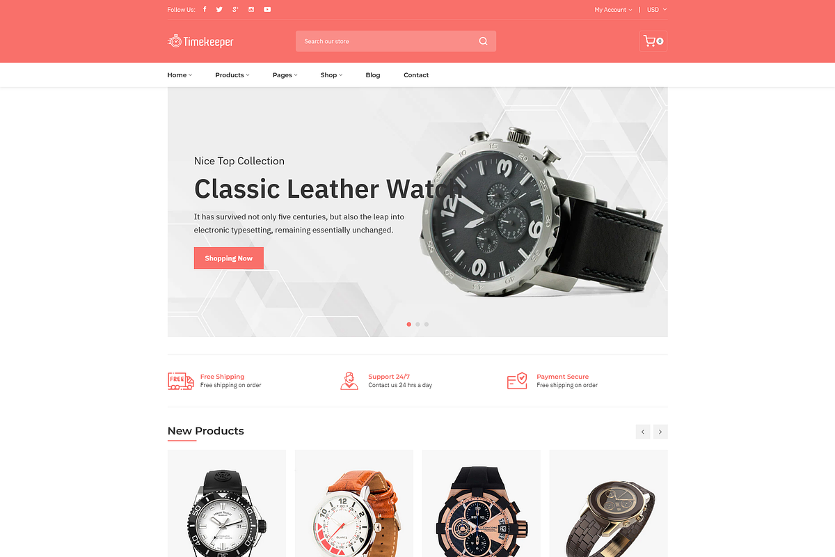 Watch Store Shopify Theme, a Shopify Template by HasThemes
