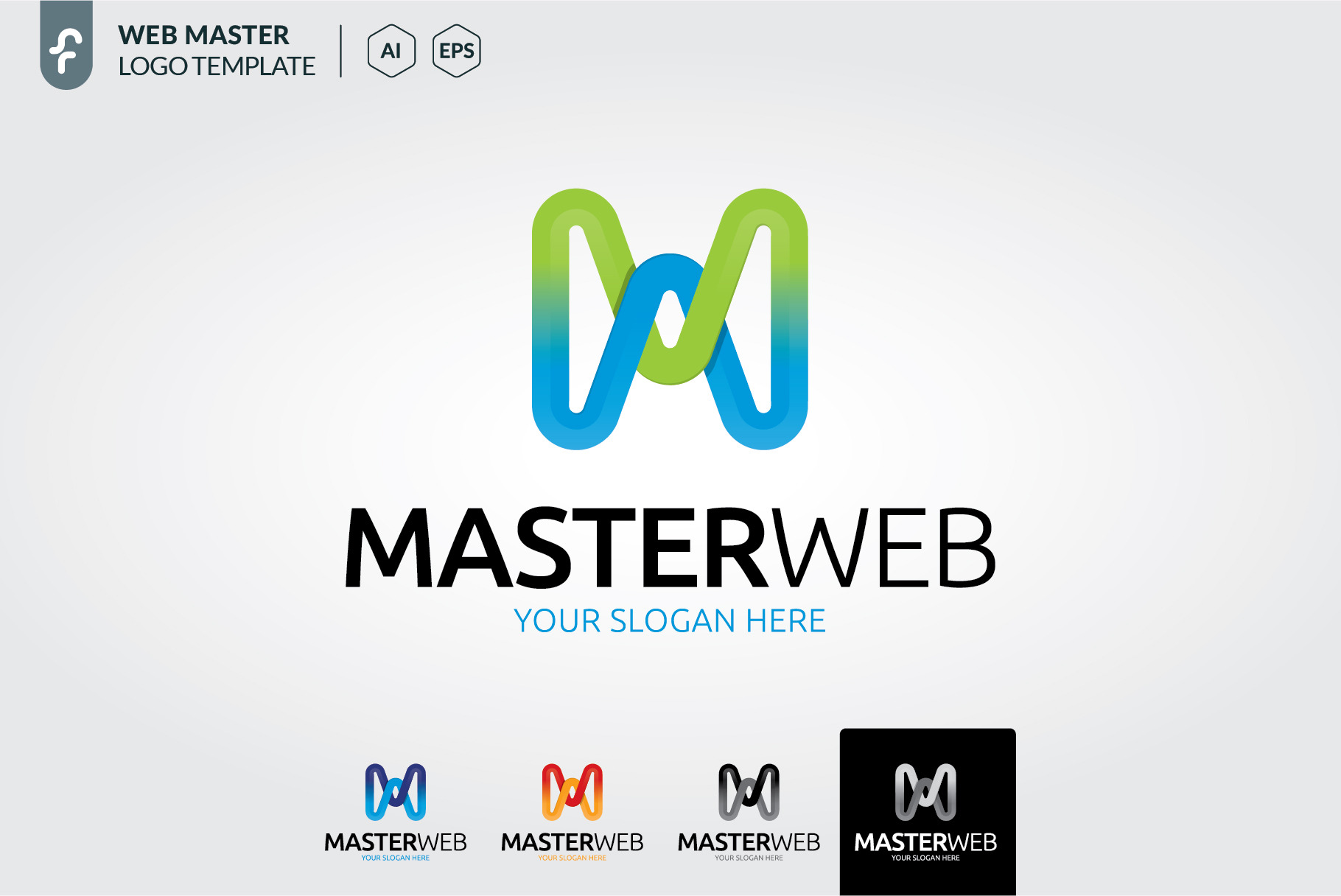 Master web logo template, a Branding & Logo Template by ft.studio