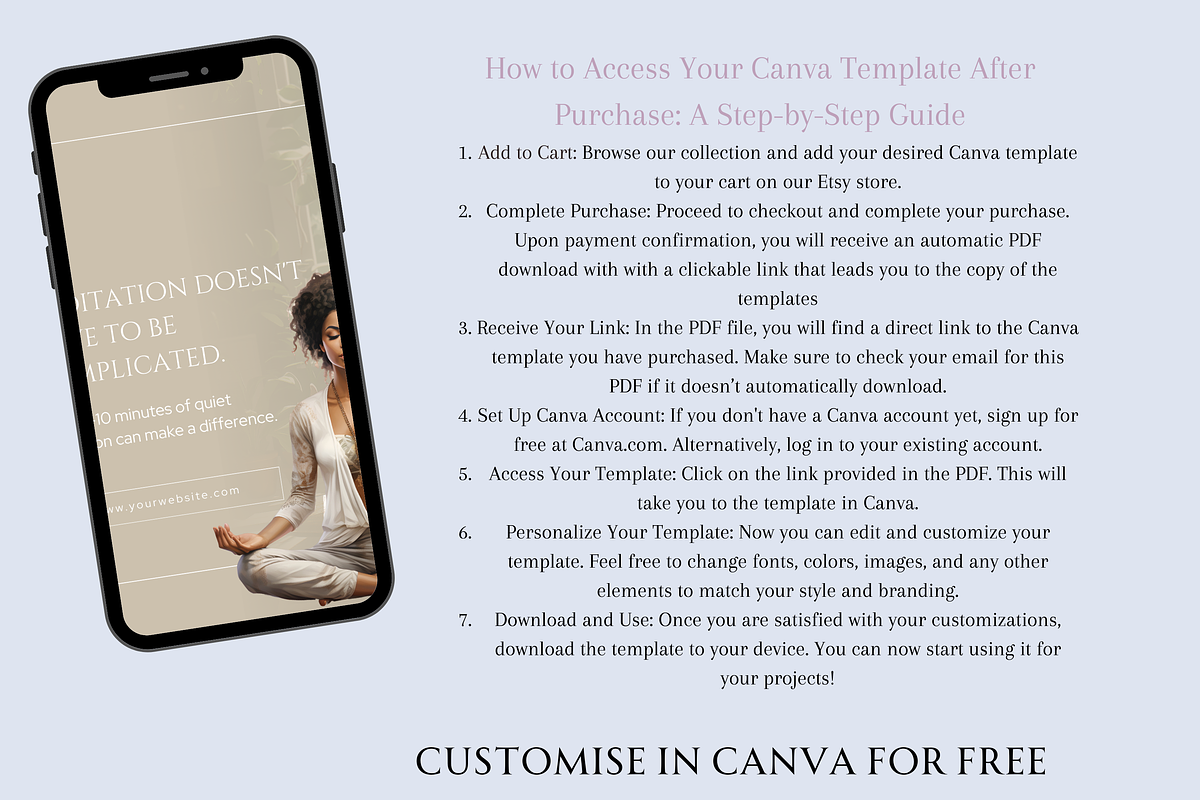 MINDFULNESS SOCIAL MEDIA POSTS, a Social Media Template by Daring Digies