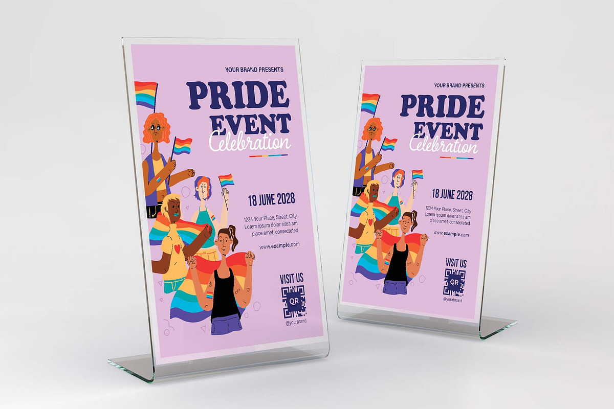 Pride Event Celebration Flyer, a Flyer Template by BrandPacks