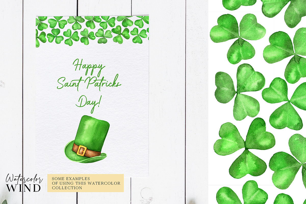 St Patricks day clipart shamrock png, an Illustration by Ksenia Shmakova