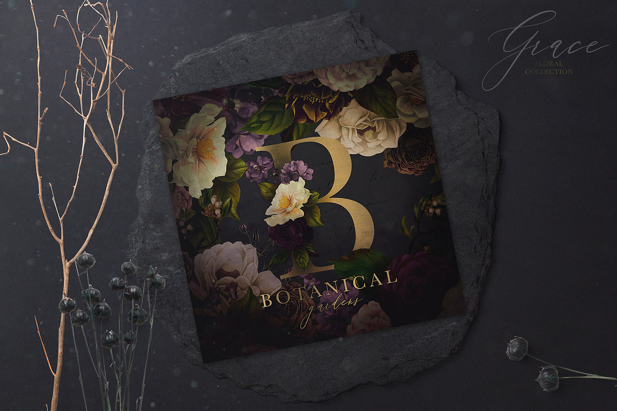 Grace Floral Collection, a Texture Illustration by Eclectic Anthology
