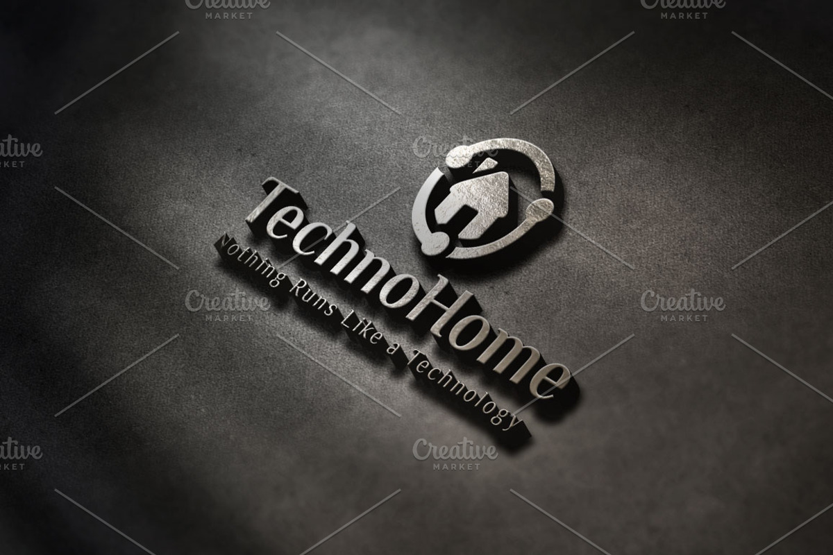 Techno Home Logo, a Branding & Logo Template by ArtFusion