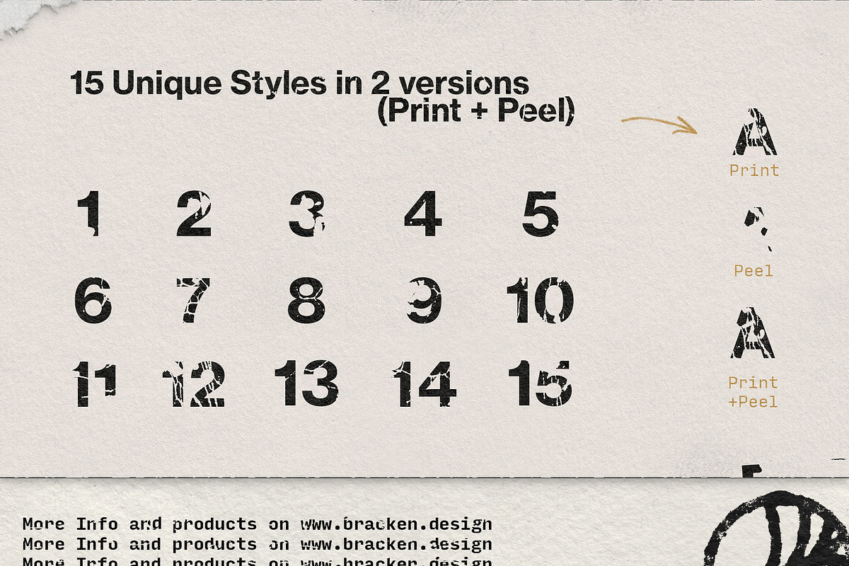 Dry Transfer - Letraset Layer Styles, a Layer Style Add-On by Bracken