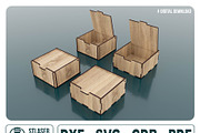 Laser Cut Box Files, an Object Graphic by STLaserDesignArt