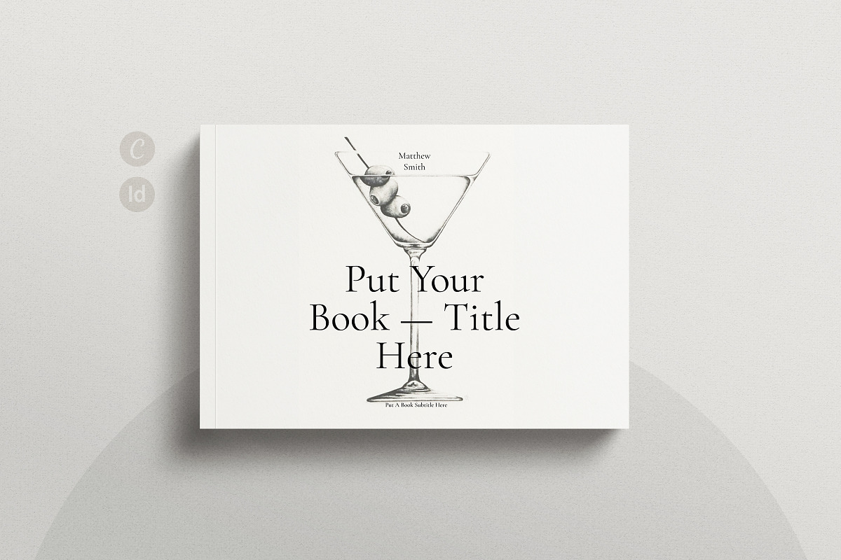 Book Title Layout Landscape Template