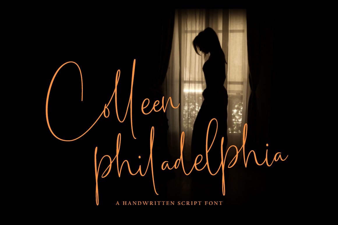 Colleen philadelphia / Handwritten, a Script Font by Khalidin.Ink